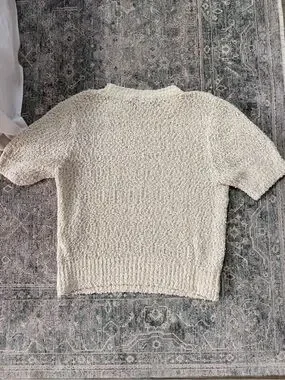 Babaton | Tops | Babaton Cream Textured Knit Tee | Poshmark